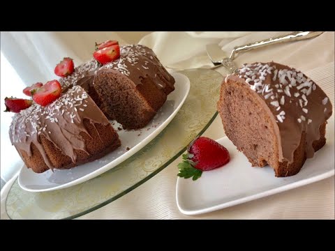 QABARDIQCA QABARAN SUPER YUMŞAQLIQDA ŞOKOLADLI KEKS. ПЫШНЫЙ ВКУСНЫЙ ШОКОЛАДНЫЙ КЕКС.