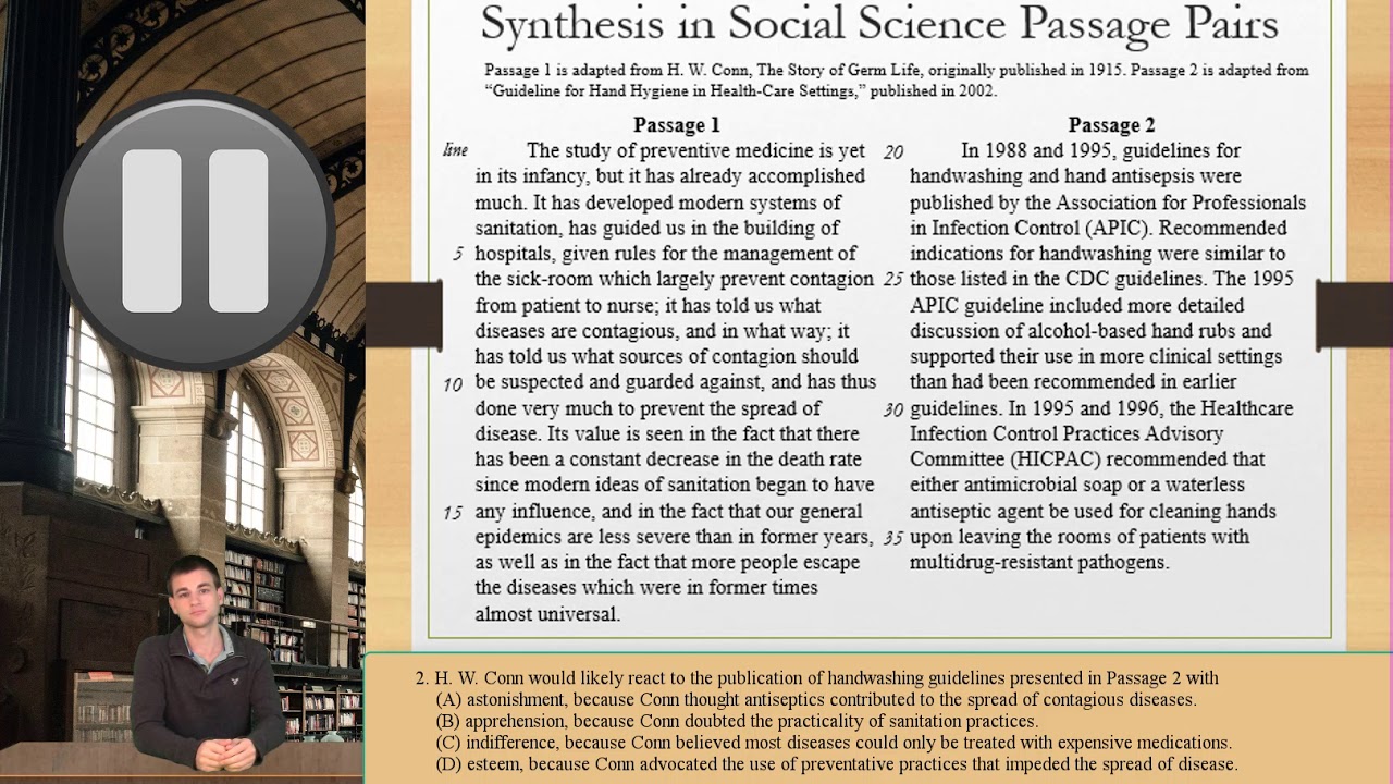 SAT Reading Lecture: Synthesis - YouTube