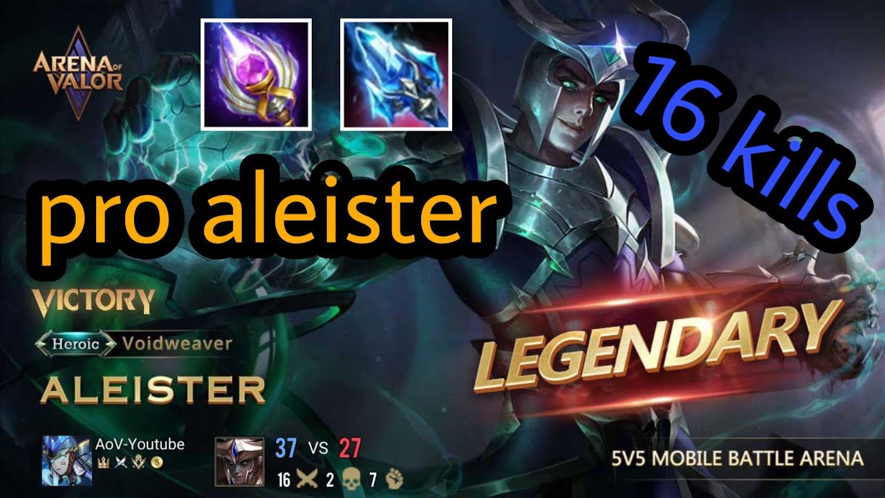 Aleister Pro Build and Gameplay | Aliester NEW Patch | AoV YouTube 傳說對決 ...