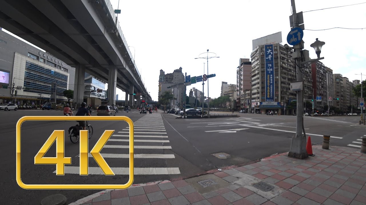 [4K Taipei Taiwan] Walking Trail Taipei Zhongshan District,Civic ...
