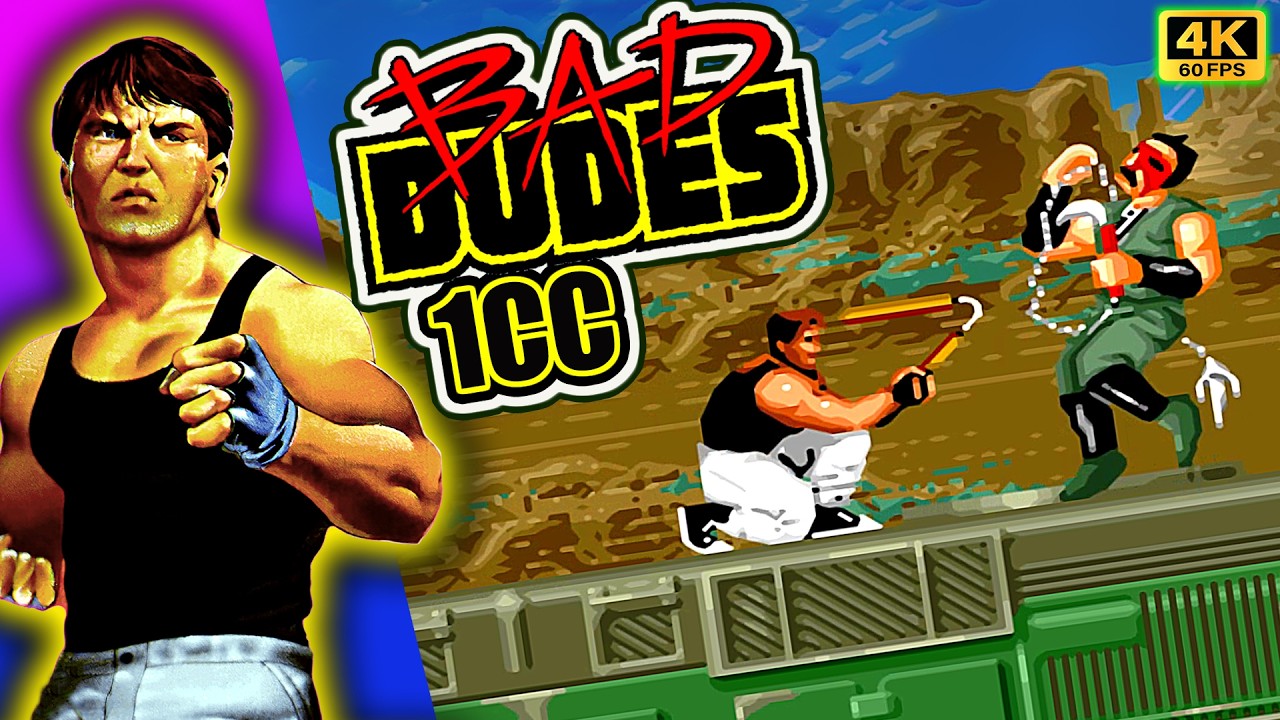 Bad Dudes Gameplay 1CC / RETRO ARCADE 4k 60fps - YouTube