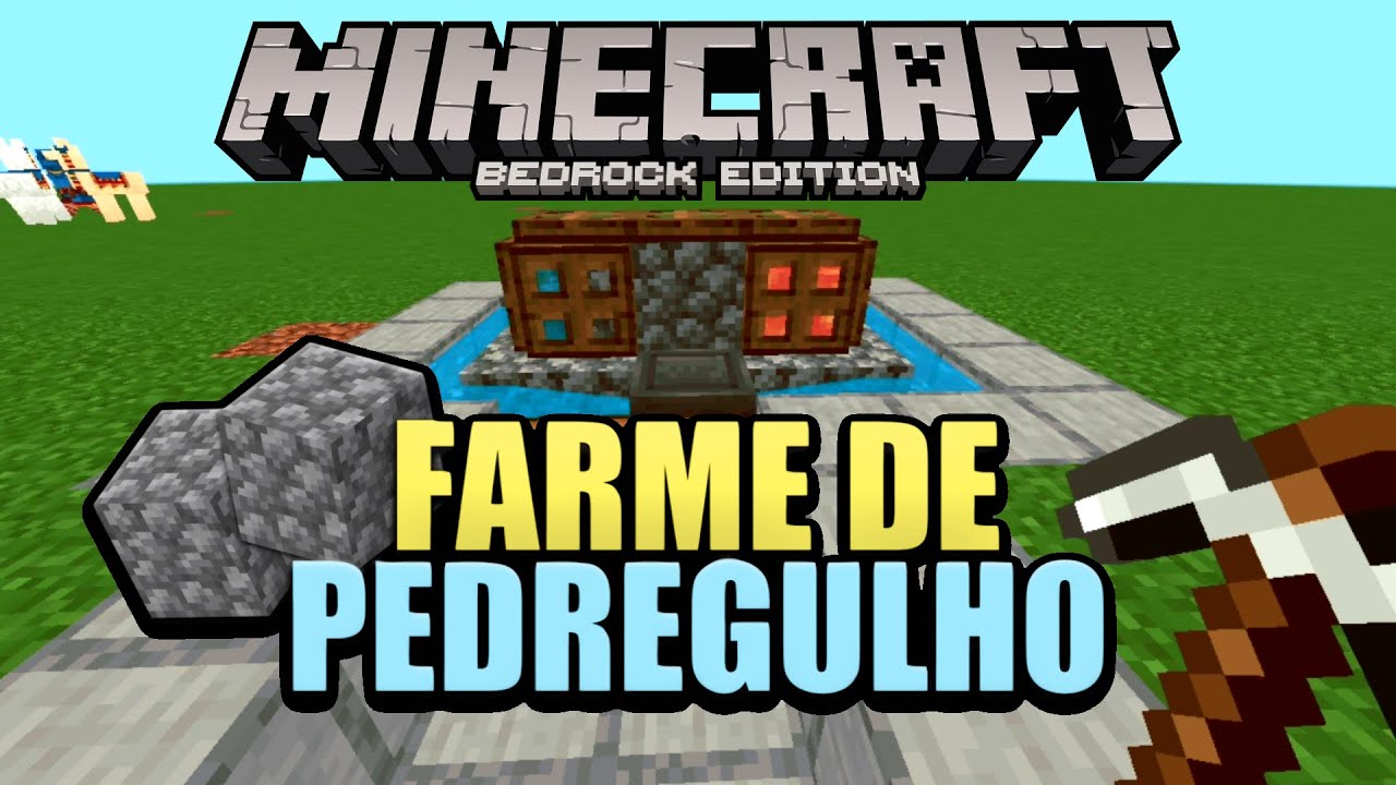 COMO FAZE FARME DE PEDREGULHO PARA INICIANTES NO MINECRAFT BEDROOCK [1. ...