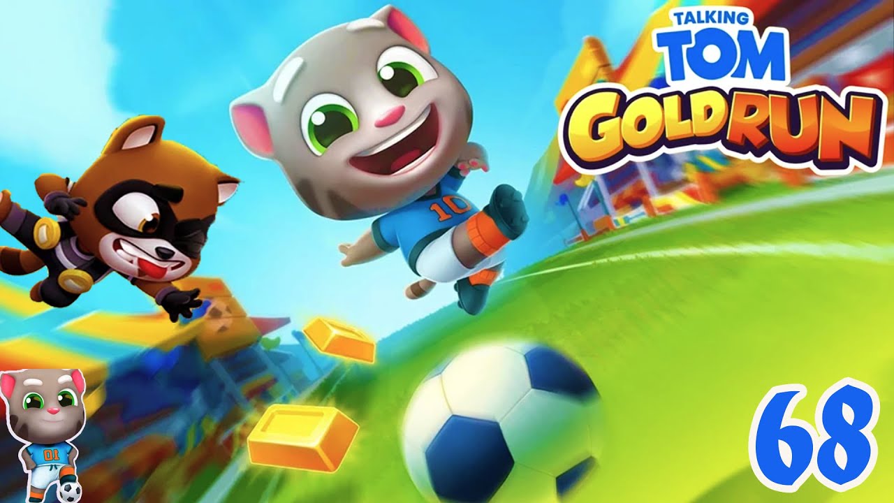 Talking Tom Gold Run - Football Tom New GamePlay - DedoJogador - YouTube
