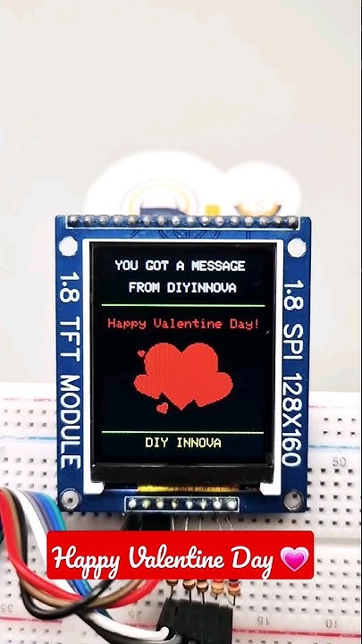 When Arduino Meets Cupid: Sending a Sweet Valentine's Day Message💗😍 #diy #arduino #electronic # ...