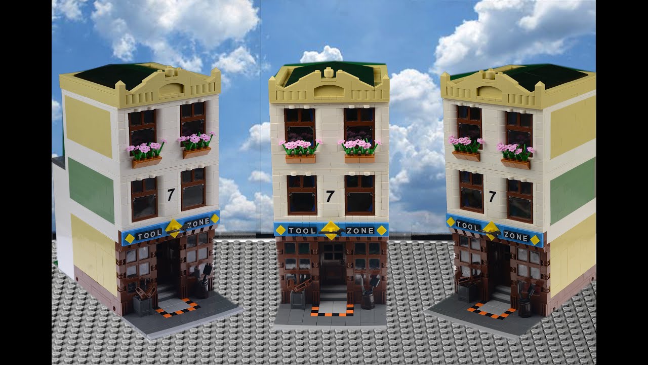 Global Bricks Tool Zone GB#1901 "Lego" Modular Building speed build ...