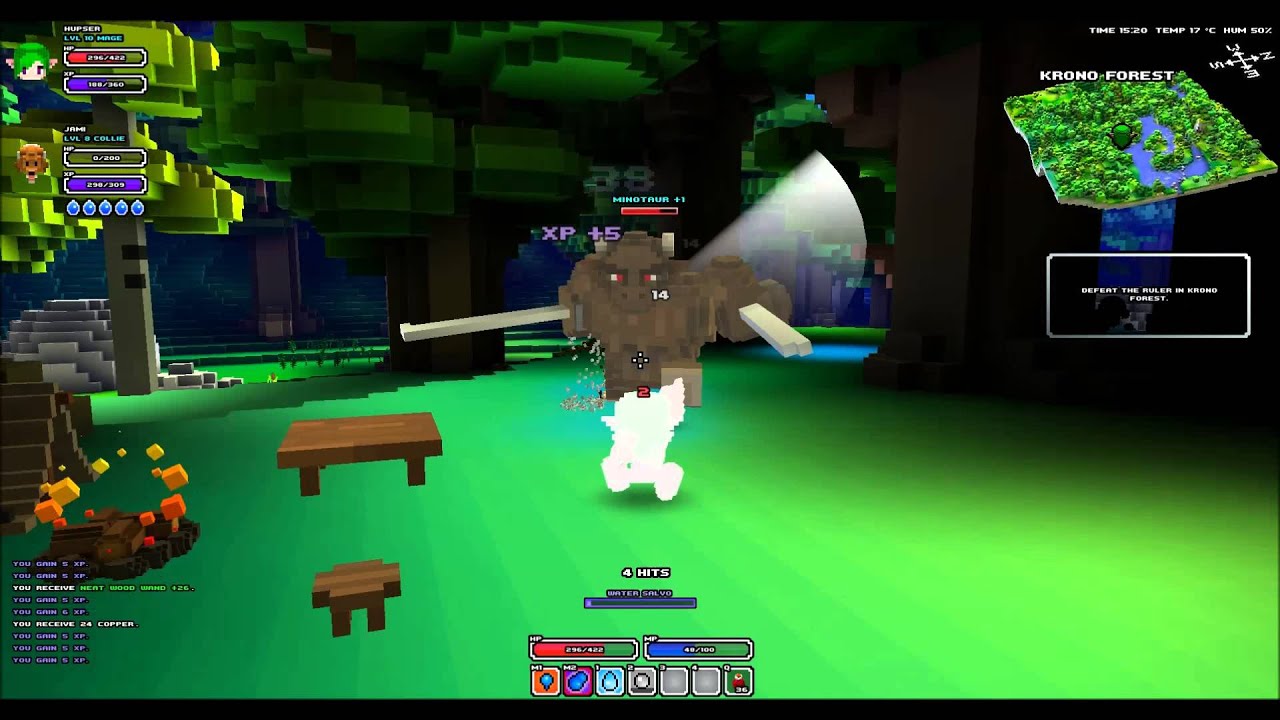 Cube World - Water Mage Style - How to kill a lot of enemies without ...