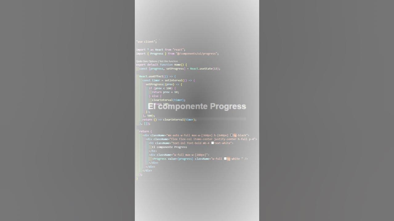 Componente Progress con shadcn ui en Next.js - YouTube