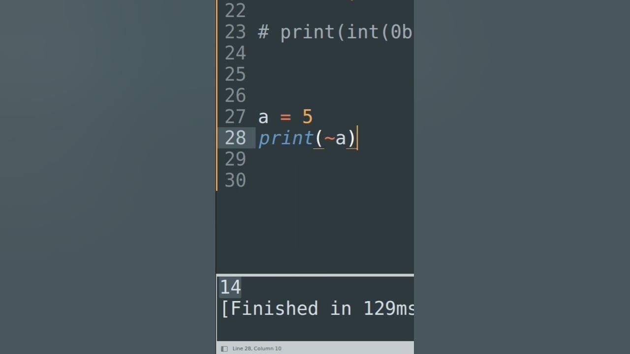 Working of Bitwise Not Operator #shorta #shortsfeed #shortsvideo #shorts #python #pythontutorial ...