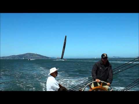 Oracle Team USA passing America