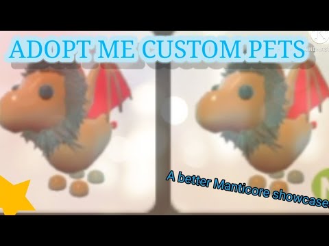 A better manticore showcase! (roblox, adopt me custom pets) - YouTube