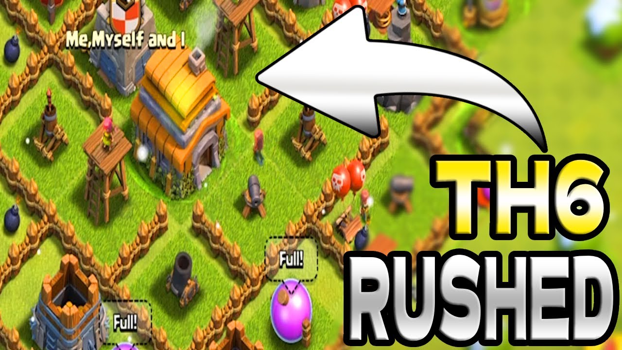 How Long Will It Take To Fix A RUSHED TH6 Base In CoC - YouTube