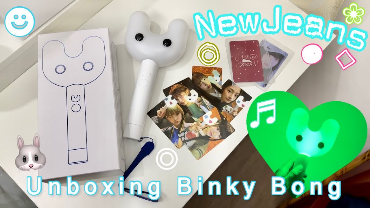 Unboxing NewJeans Binky Bong Light Stick - YouTube