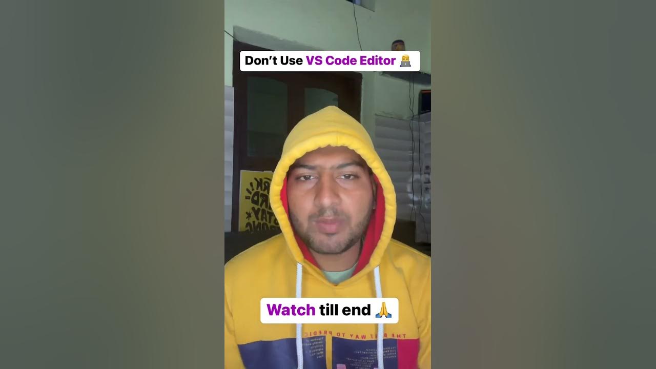 DONT USE VS CODE👨‍💻 Watch Till end #shorts #coding #vscode #programming #shortvideo #code # ...