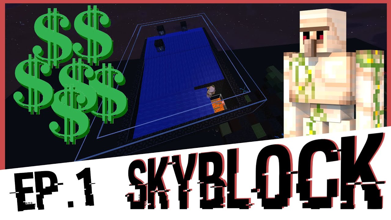 Minecraft Skyblock Ep.1 [IRON FARM?!?] - YouTube