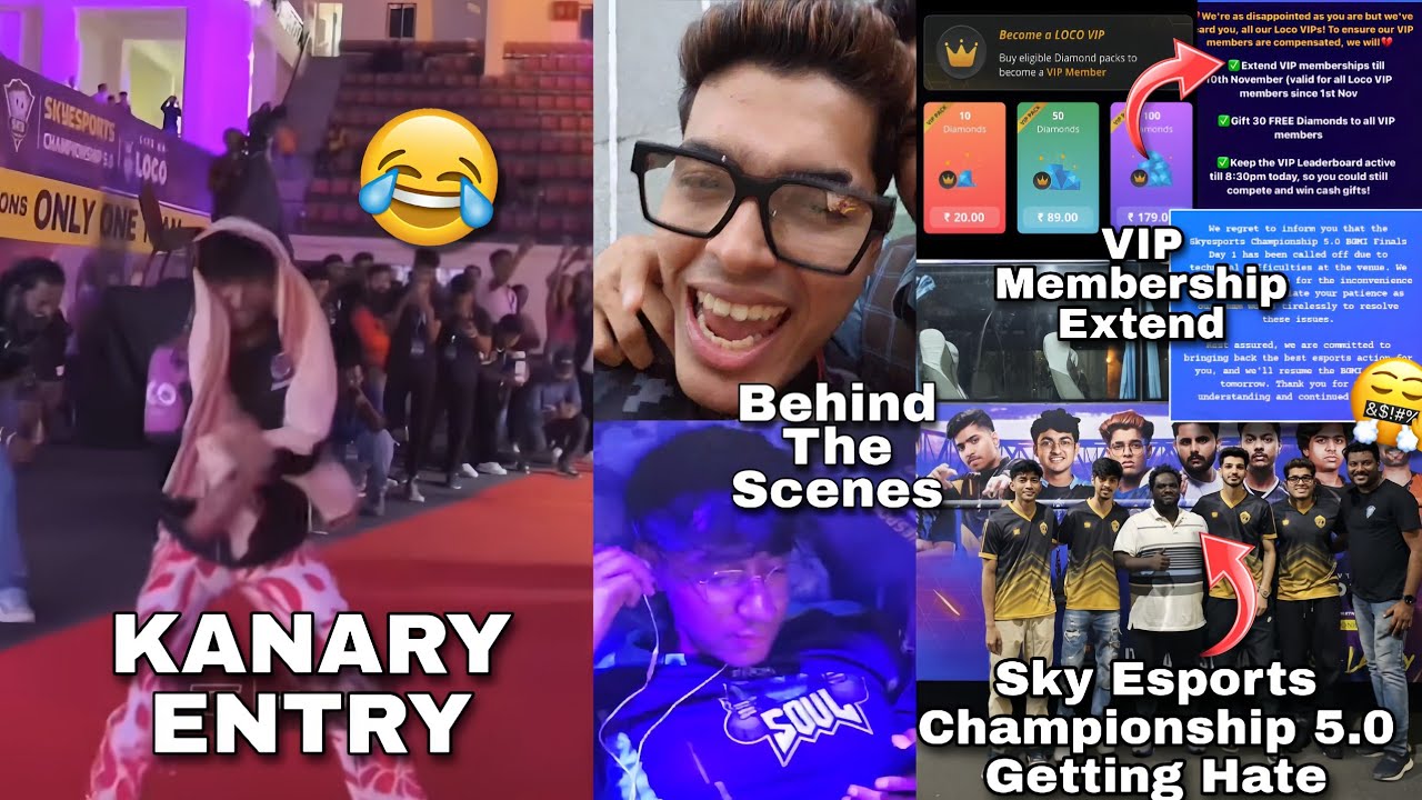 Loco VIP MEMBERSHIP Extend 😀 Behind The Scenes Sky Esports Championship ...