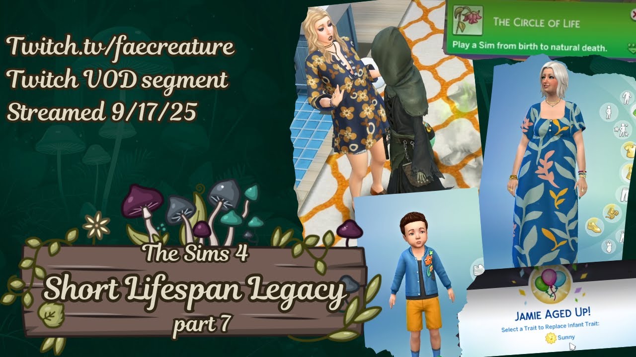 [VOD] Sims 4: Short Lifespan Legacy - Part 7 - YouTube