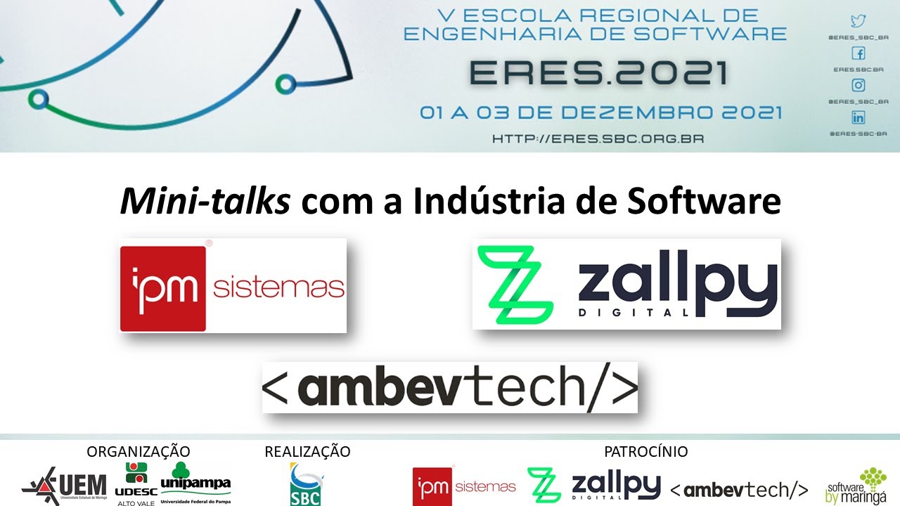 [ERES 2021] Mini-talks da Indústria de Software - YouTube