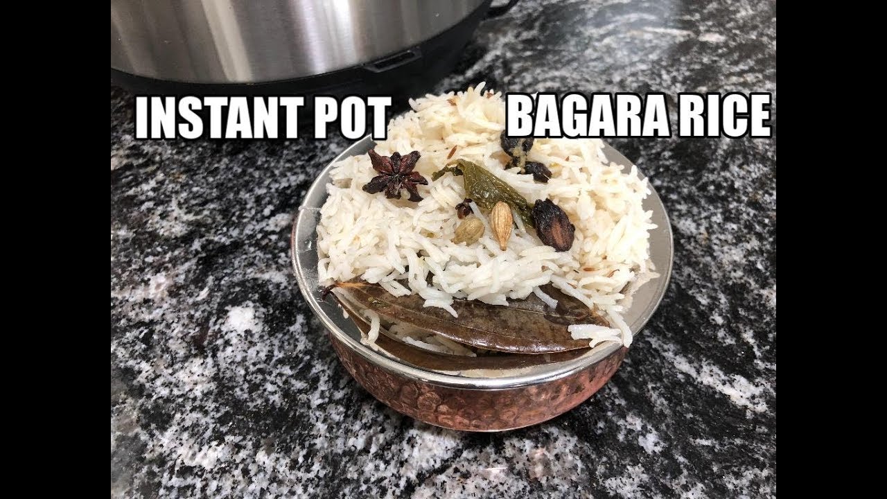 Instant Pot Bagara Rice | Bagara Khana | Bagara Pulao - YouTube
