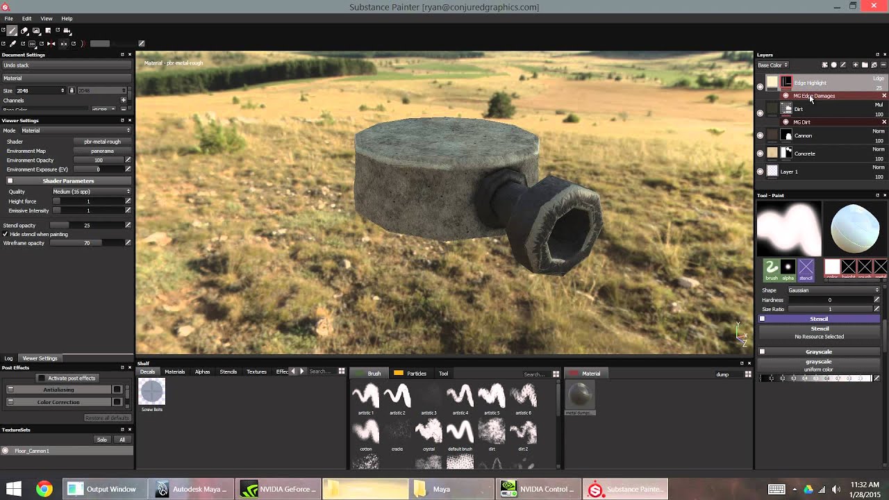 Substance Painter Workflow (No Audio) - YouTube