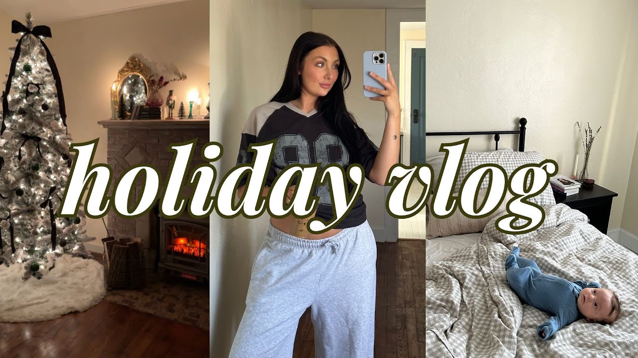 COZY WINTER VLOG | baking, book haul, holiday shopping - YouTube