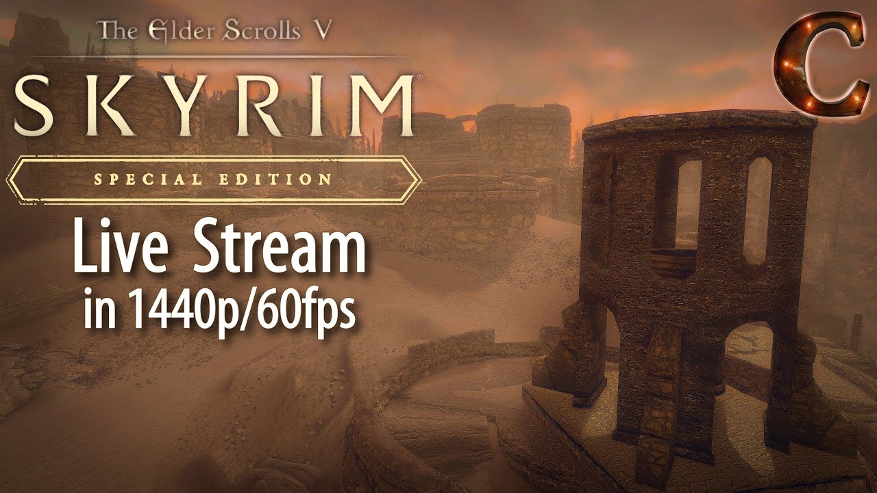 Skyrim Special Edition Live, in 1440p/60fps! Fort Frostmoth in ...