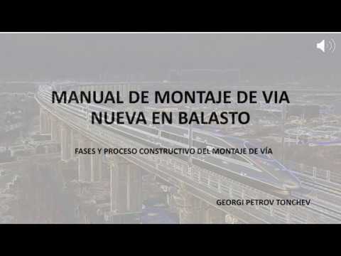 Montaje de vía en balasto - railway construction - YouTube