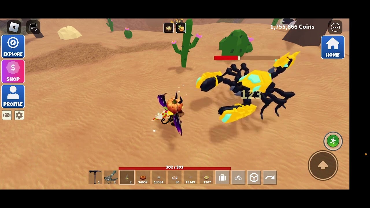 Roblox-Island (Azarathian Serpant) Slaying the serpent by my self ...