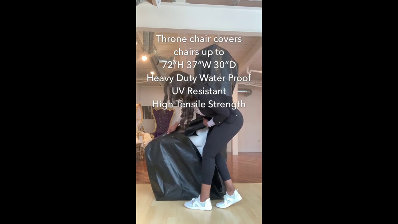 Heavy duty throne chair covers - YouTube