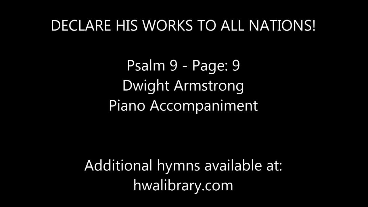 DECLARE HIS WORKS TO ALL NATIONS! - Dwight Armstrong - YouTube