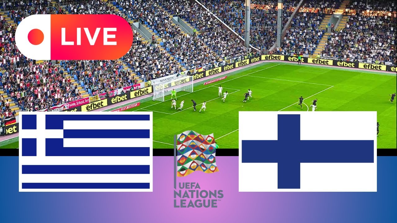 🔴 [LIVE] GREECE VS FINLAND | UEFA Nations League 2024 | eFootball PES ...