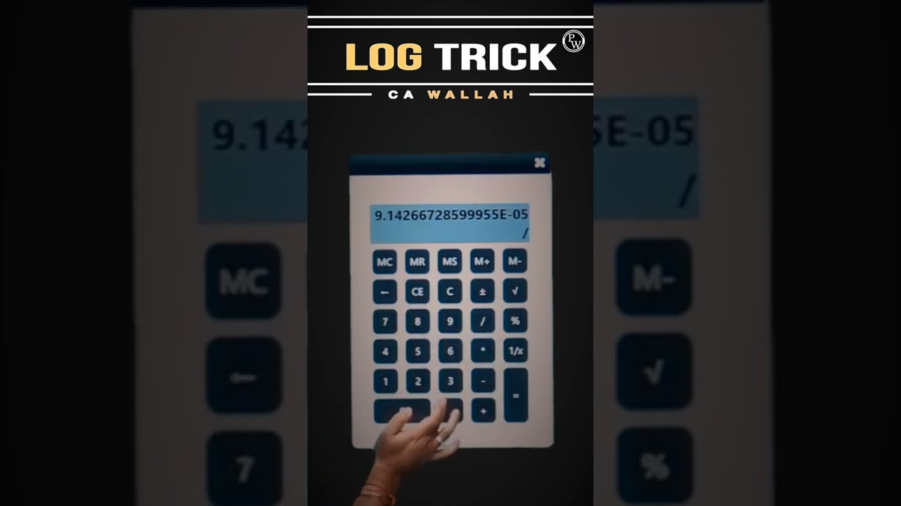 Log Trick for CA Foundation 🔥🔥 #Shorts #PhysicsWallah - YouTube