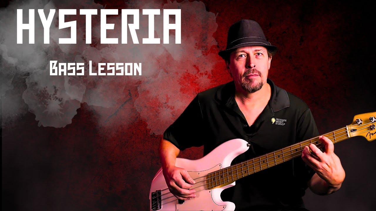 "Hysteria" - Muse Bass Tutorial With Tabs - YouTube