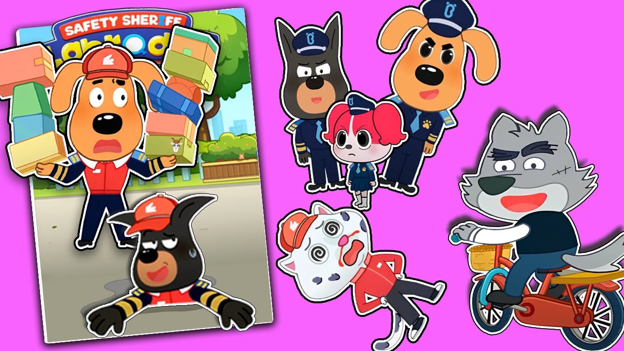 DIY Paper ️ Make Quiet Book Sheriff Labrador | Sheriff Labrador ...