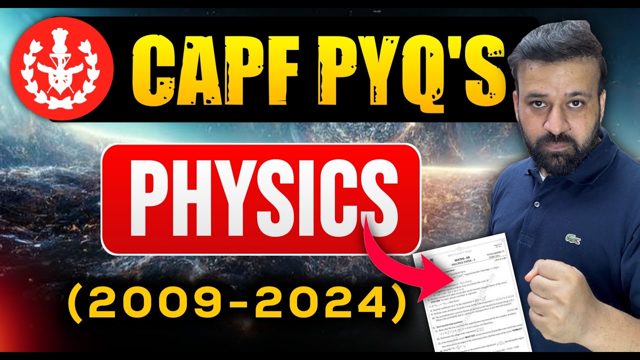 CAPF PYQs Series |Science-PHYSICS |SHREEPRATEEK |TAKSHILA CLASSES - YouTube