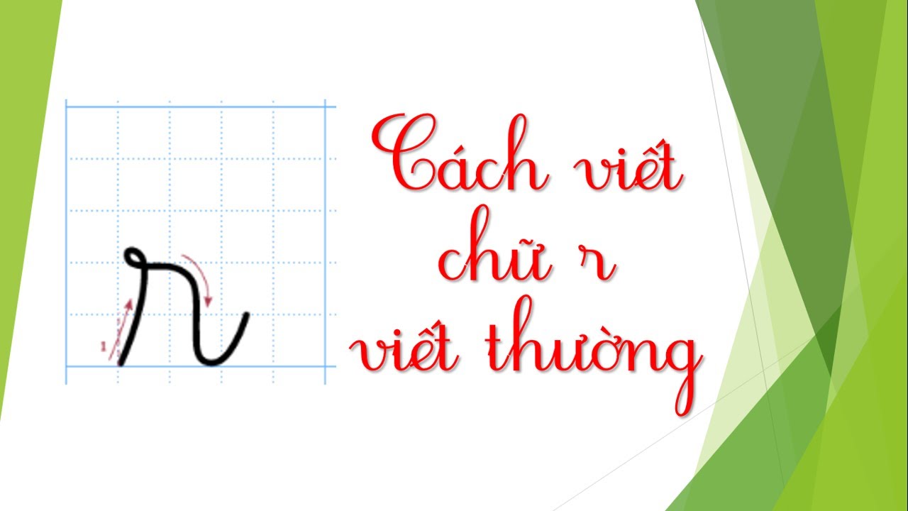 Cách viết - chữ r - viết thường - YouTube