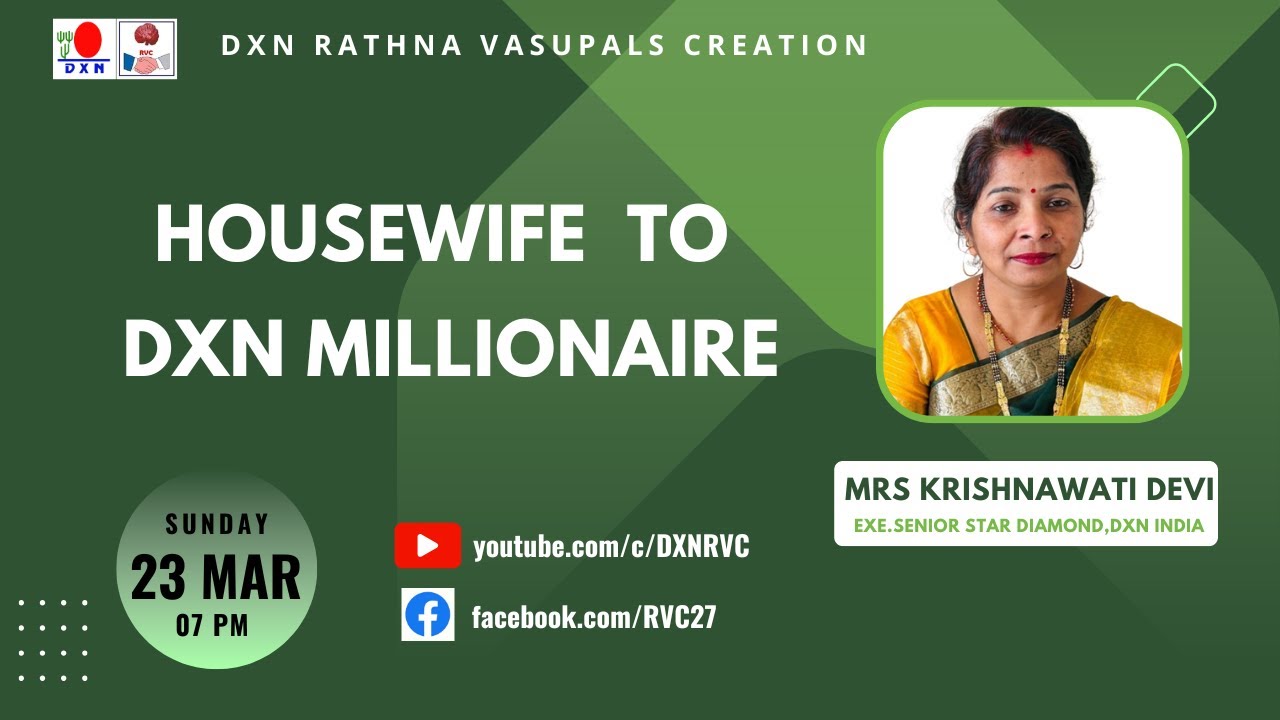 Housewife to DXN Millionaire | Mrs Krishnawati Devi - ESSD | LANG : BHOJPURI - YouTube