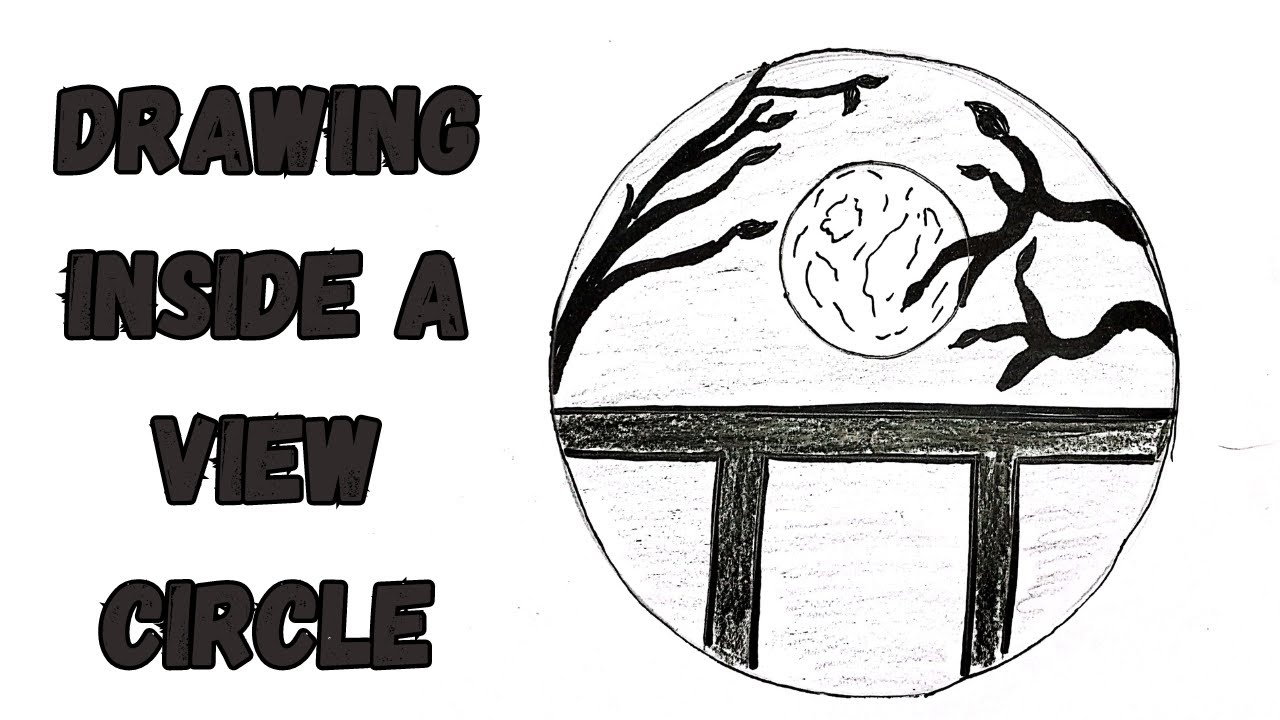 How To Draw Drawing inside a view circle - YouTube