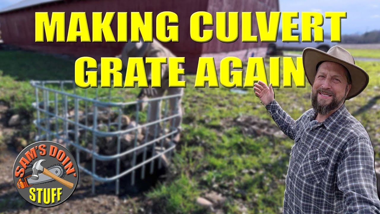 Building A Proper Grate For A Culvert - YouTube
