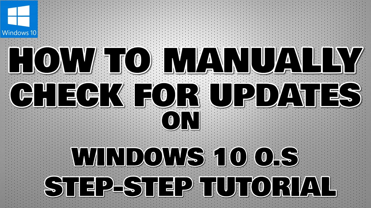 How To Manually Check For Updates And Manually Install Updates On How To Manually Check For Updates And Manually Install Updates On