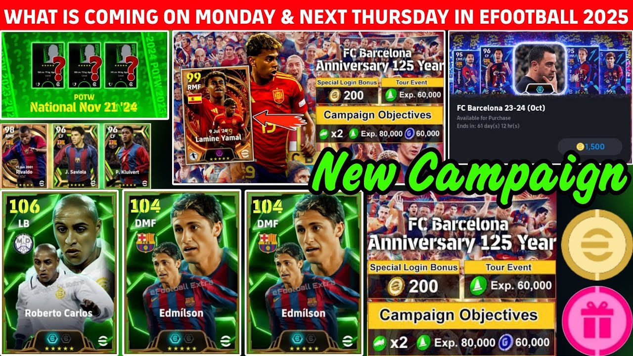New Campaign: What is coming on Monday & next Thursday in eFootball ...