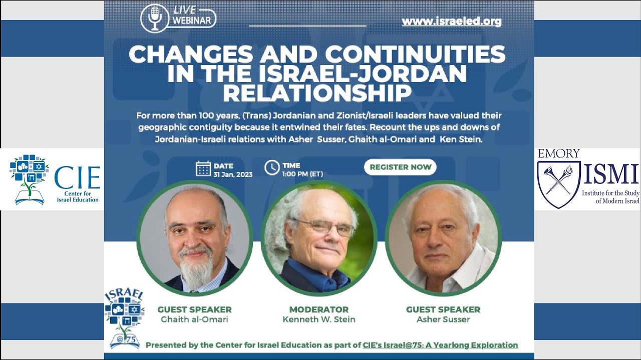 Changes and Continuities in the Israel-Jordan Relationship - YouTube