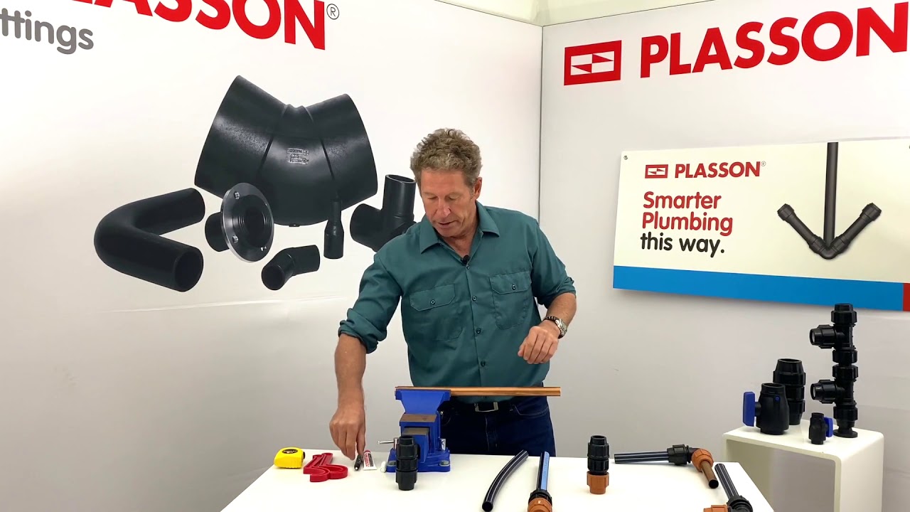 HOW TO JOIN COPPER PIPE TO POLY PIPE ONLY USING A WRENCH - YouTube