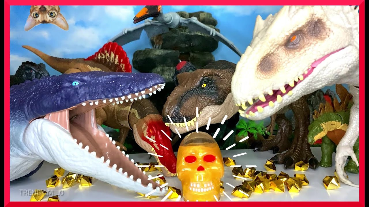 Slime The Jurassic World Dinosaurs! T-rex, I-Rex, Mosasaurus & Other ...