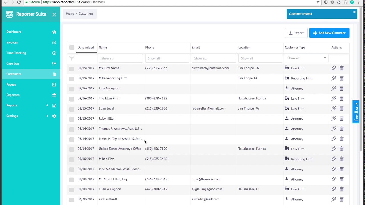 Reporter Suite - Customers - YouTube