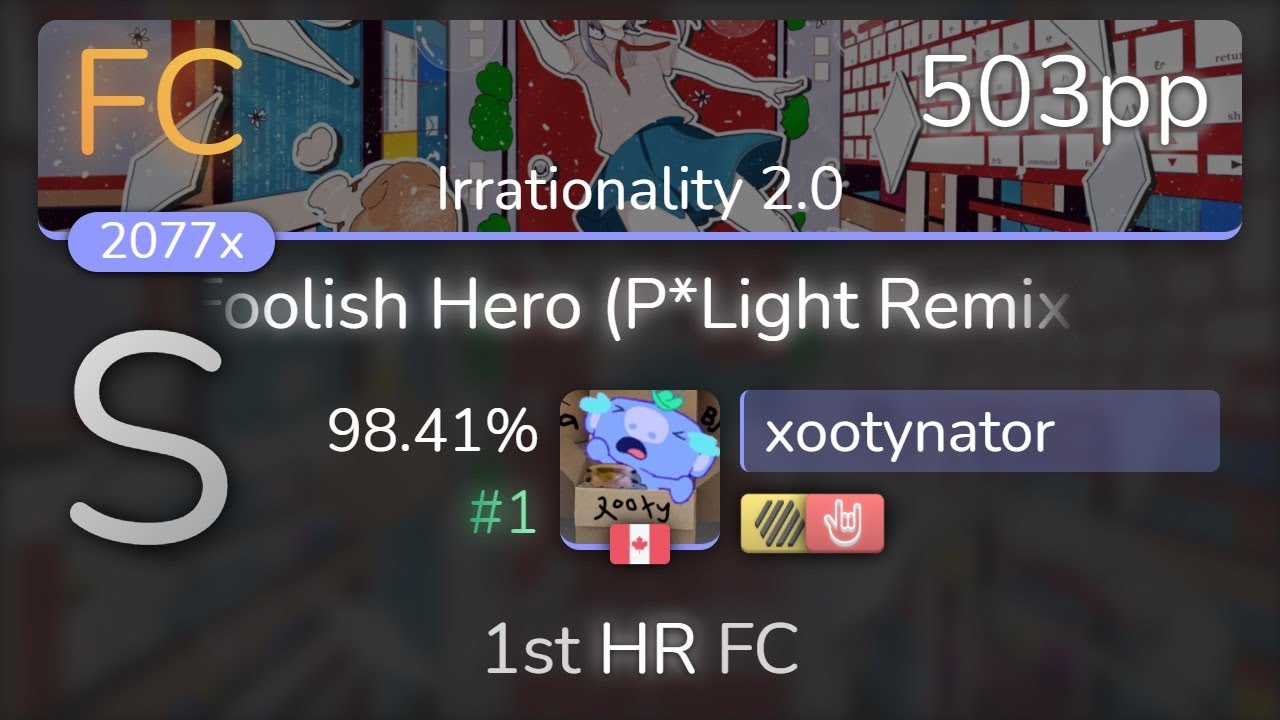 xootynator | lapix - Foolish Hero (P*Light Remix) [Irrationality 2.0 ...