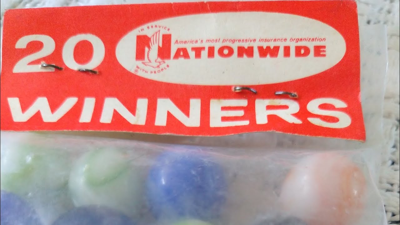 Marble insurance advertising be a winner with gone marbles Akro Agate ...