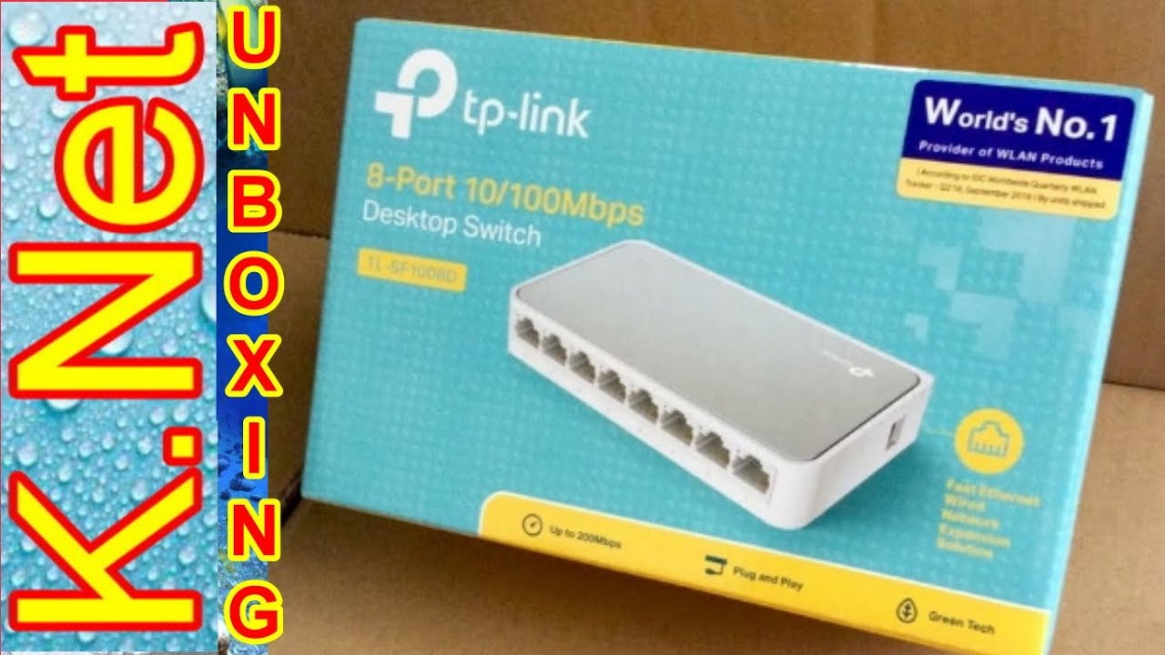TPLink 8-Port 10/100Mbps Desktop Switch TL-SF1008D_|| Unboxing ||_K.Net ...