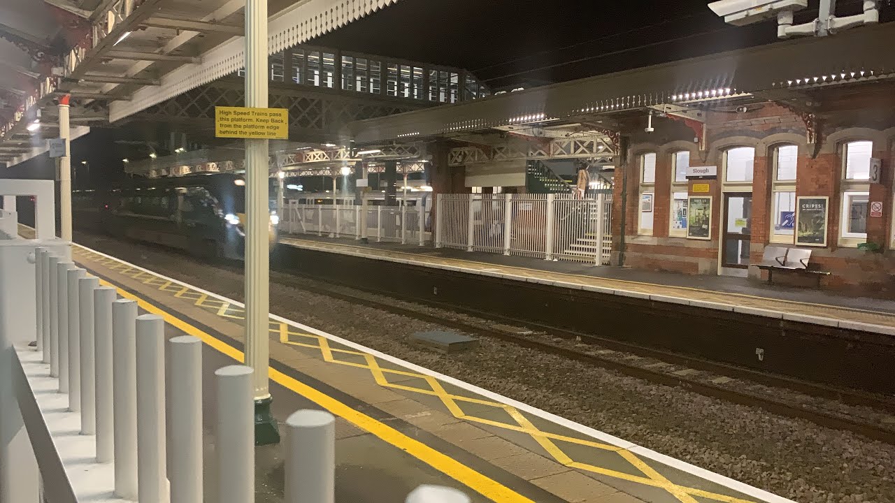 Slough Train Station Pt 33 Passing 802 Platform 3 To London Paddington ...