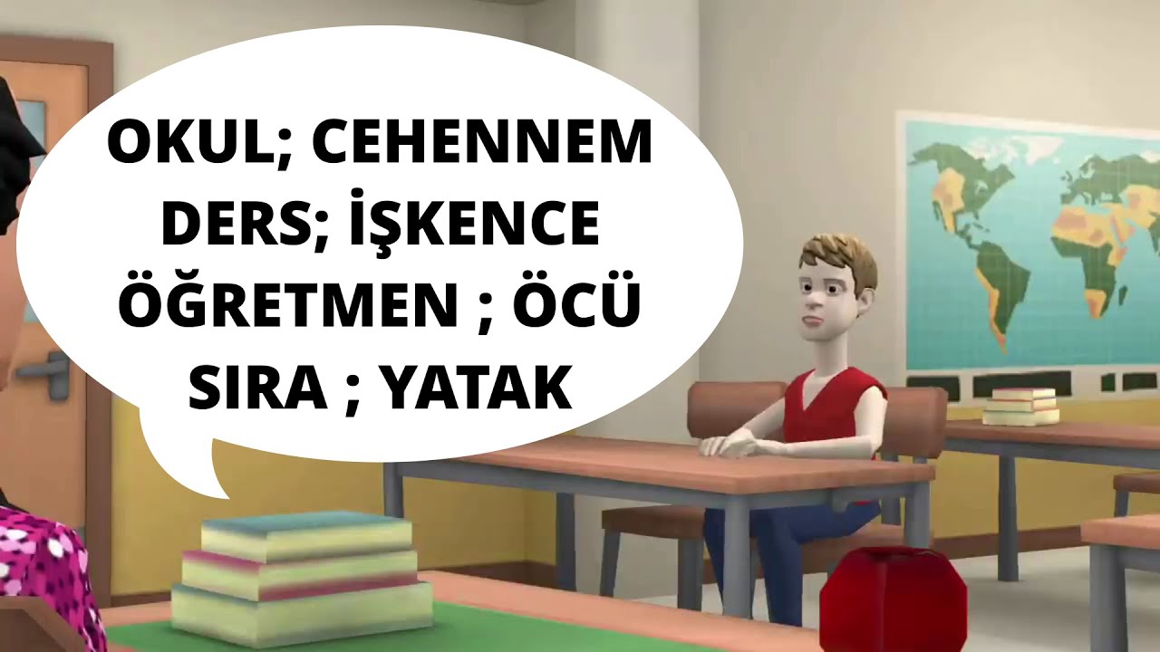 Okul Öğretmen Öğrenci Komik Videolar Youtube