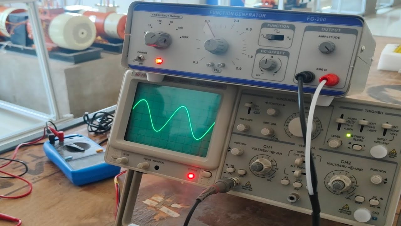 Measure frequency in function generator ITI electrician 2nd year practical - YouTube